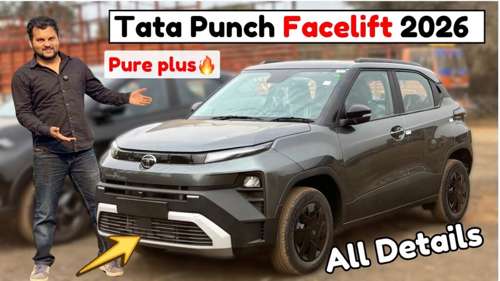 Tata Punch Facelift 2026 Pure Plus🔥 | Punch Facelift base Model 2026 to Top Explained | Punch ...